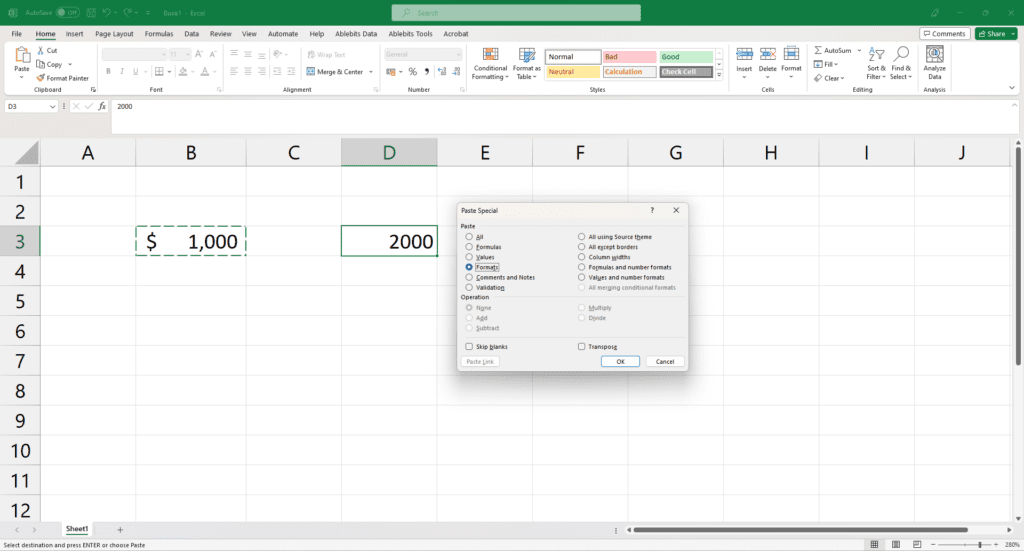 How to Use Excel’s Paste Special Feature - Training The Street ...