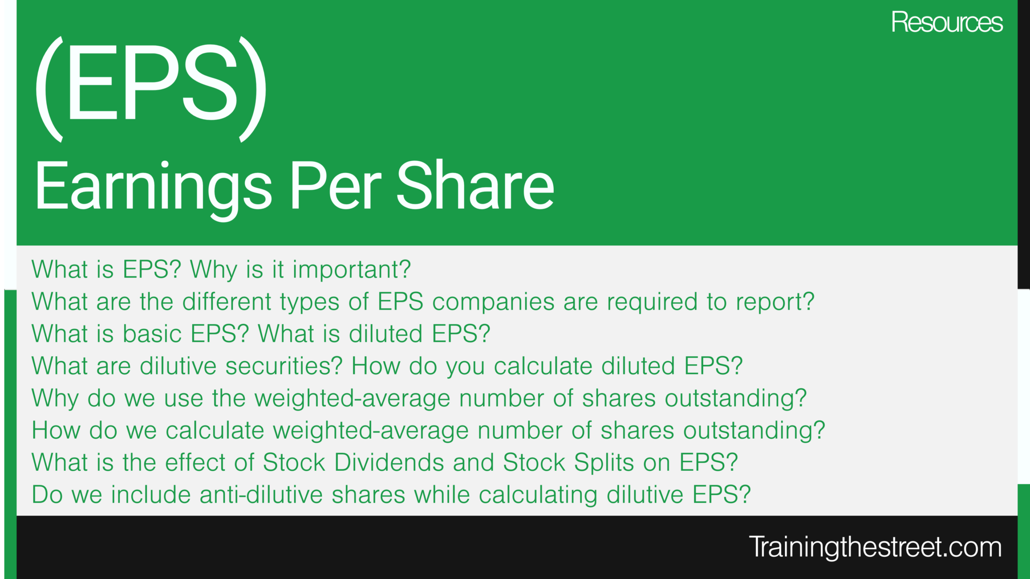 What is Earnings per share (EPS) - Training The Street - Financial ...